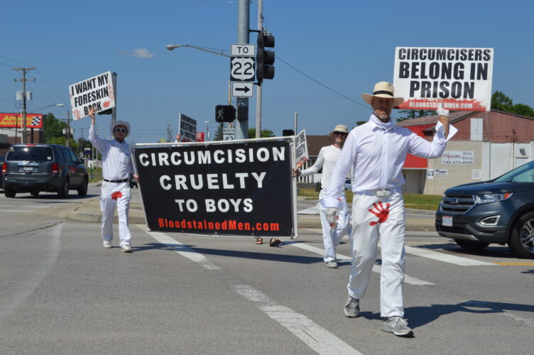 Activists protest circumcision in Steubenville | News, Sports, Jobs ...